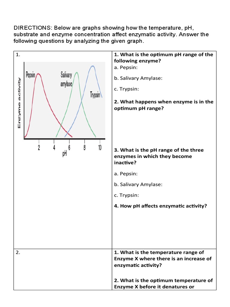 Activity On Factors Affecting Enzymes | PDF