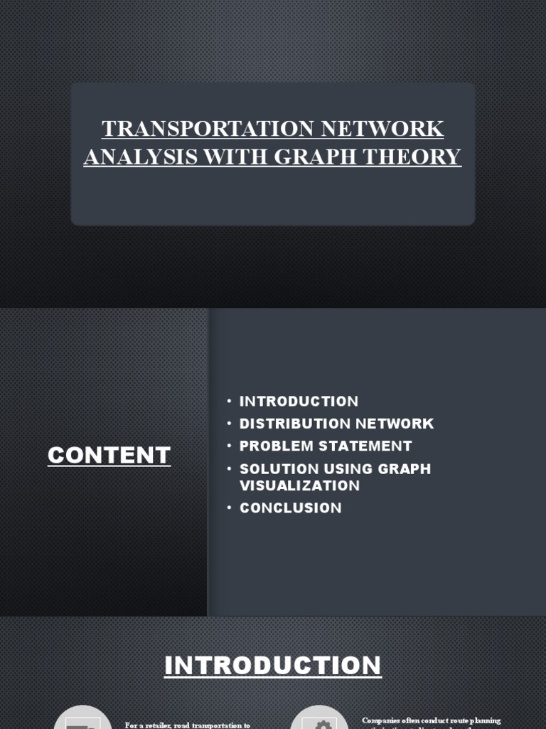 Transportation Network Analysis With Graph Theory | PDF | Warehouse | Transport