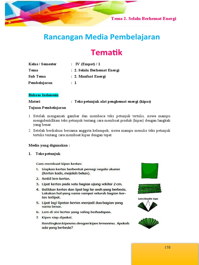 Rancangan Media Kelas 4 Tema 2 ST 2 PB 1 EKA MEI TASARI | PDF | Sains & Matematika