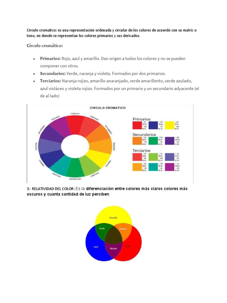 Circulo cromatico | PDF | Color | Rojo