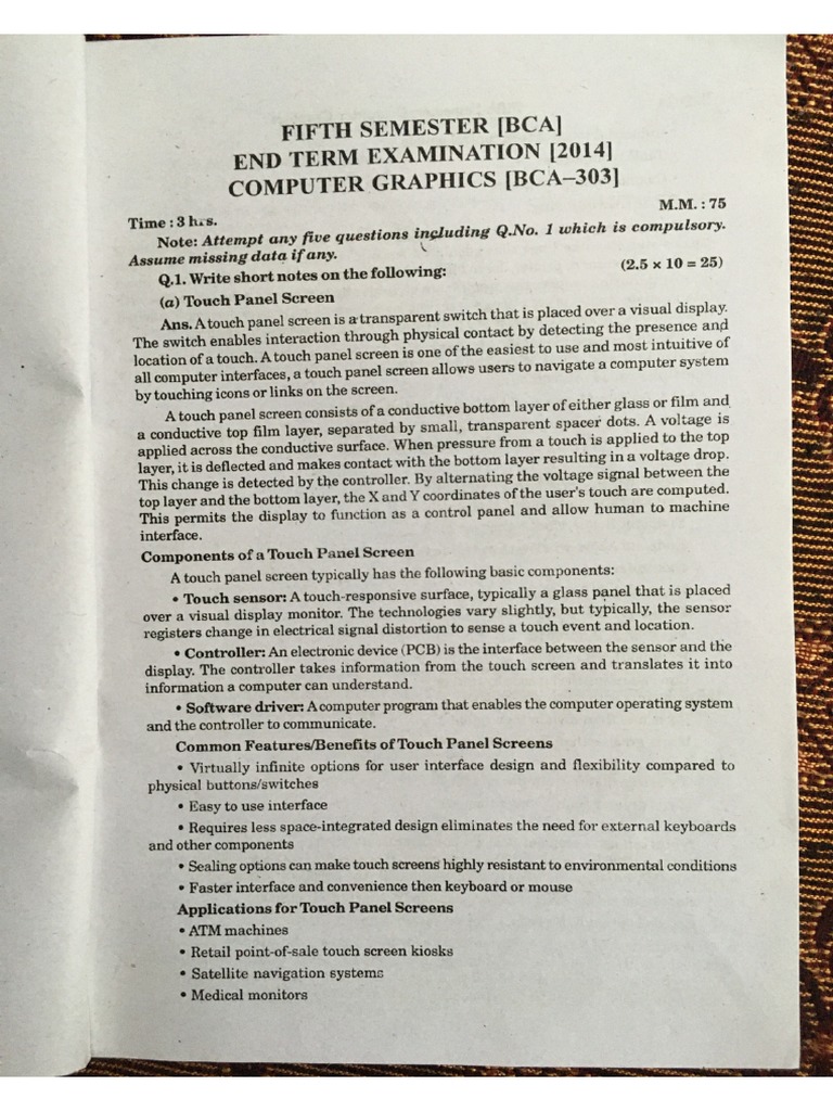 Computer Graphics Akash PDF (5th Sem) | PDF