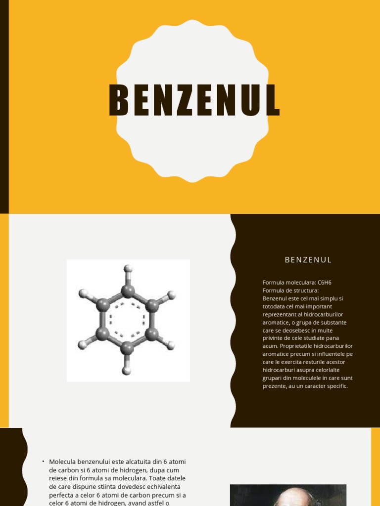 Benzenul Proiect Chimie | PDF