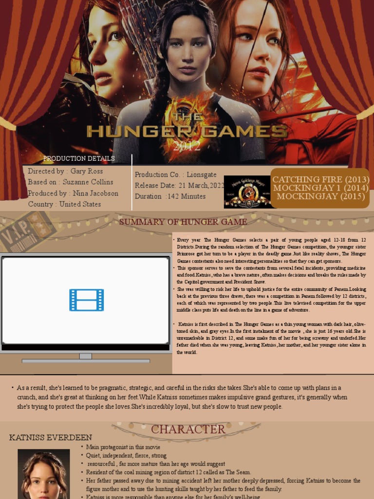 Hunger Games Character Analysis: Katniss | PDF | The Hunger Games