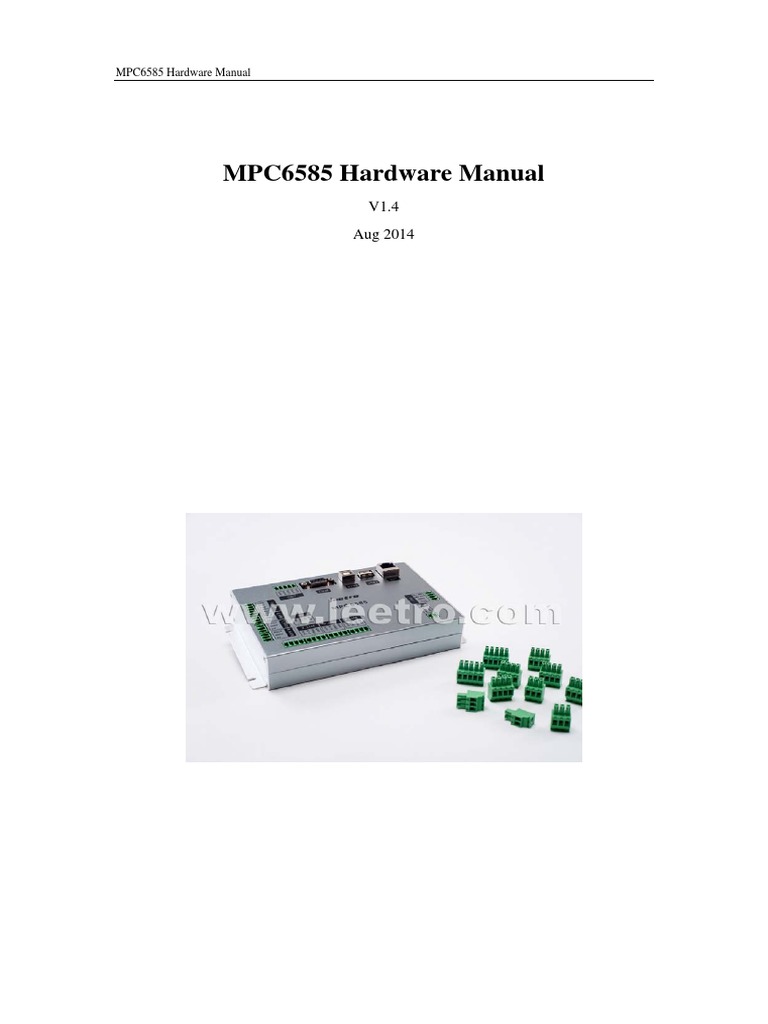 MPC6585 Hardware Manual-V1.4 | PDF | Usb | Power Supply
