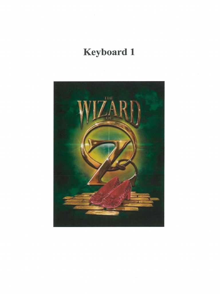 The Wizard of Oz - Keys 1 Edited PDF | PDF