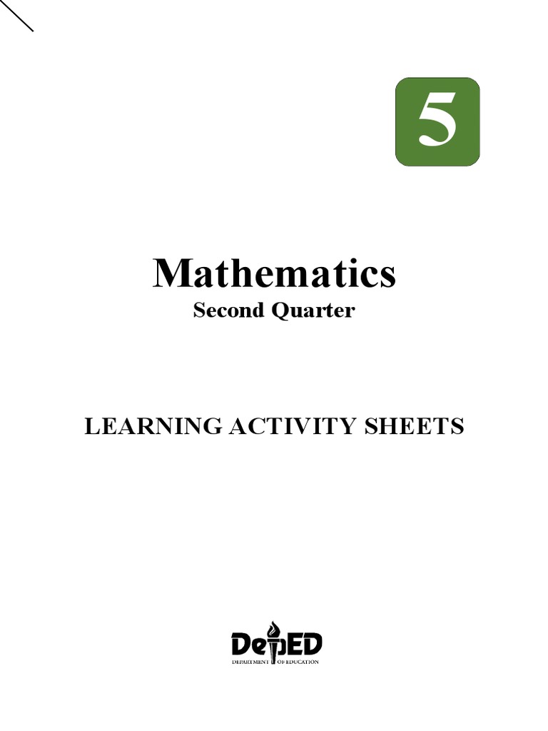 Grade 5 q2 Mathematics Las | PDF | Rounding | Subtraction