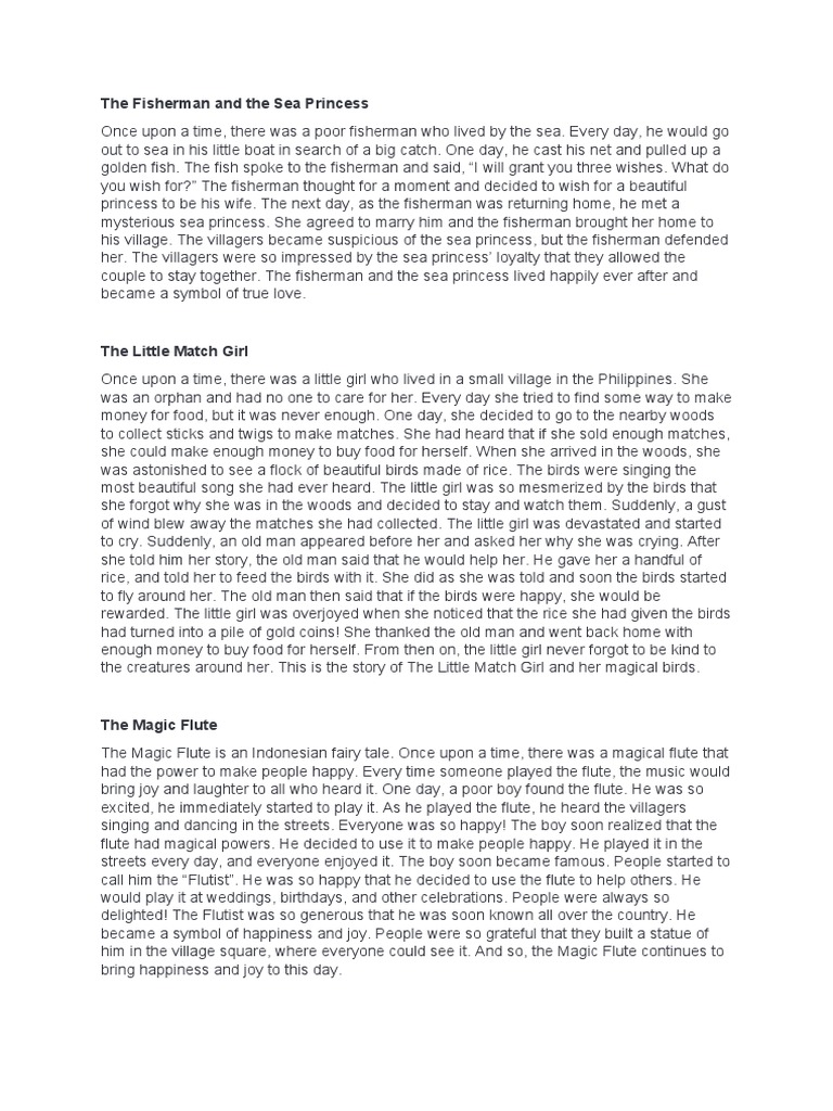 Children Fairytale From Around The World (Part 1) | PDF