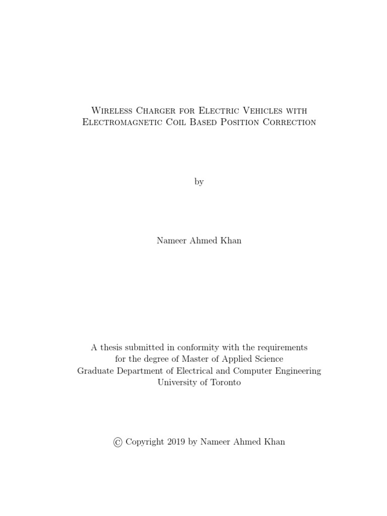 Khan Nameer A 201911 MAS Thesis | PDF | Inductor | Power Inverter
