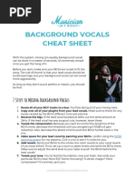 9 Steps To A Better Static Mix - Cheat Sheet | PDF | Sound Recording ...