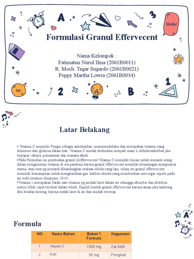 Evaluasi Granul Effervescent | PDF