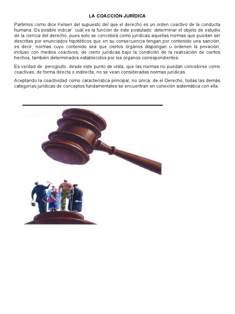Coacción Jurídica y Poder del Estado | PDF | Estado (política ...