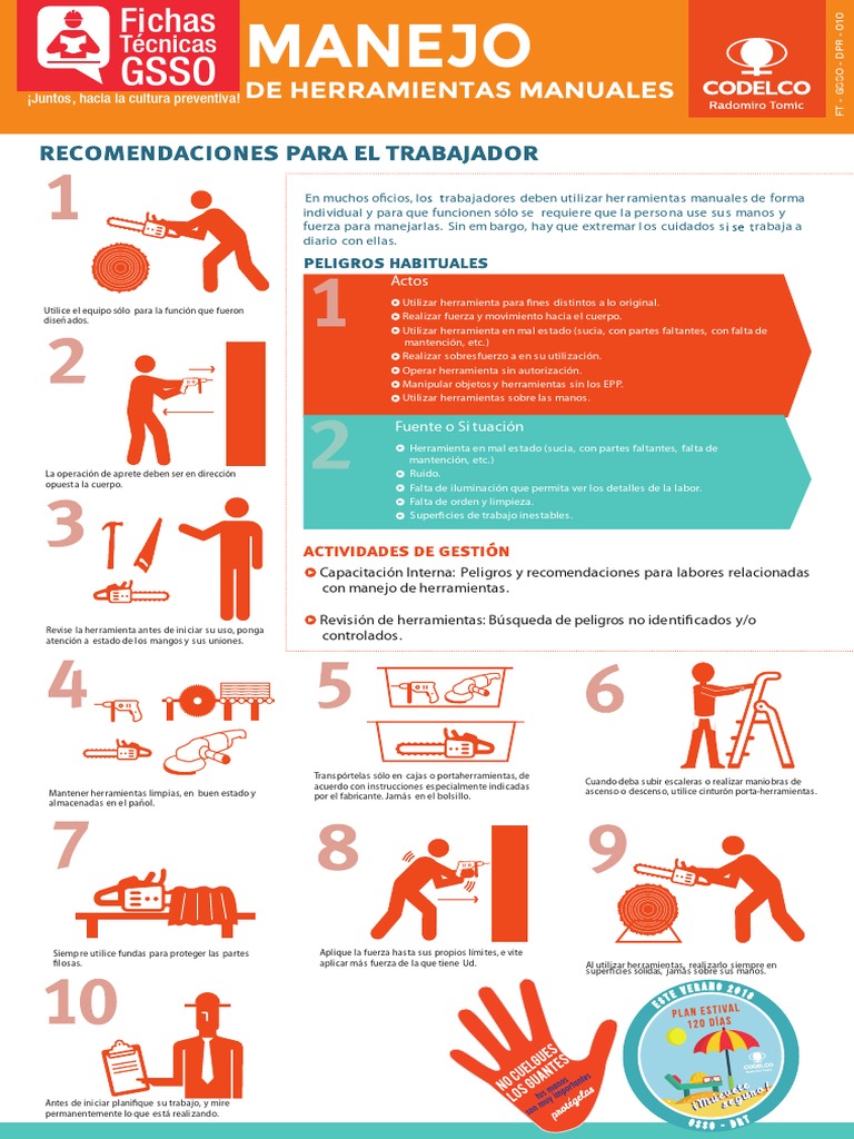 FT Manejo Herramientas Manuales | PDF