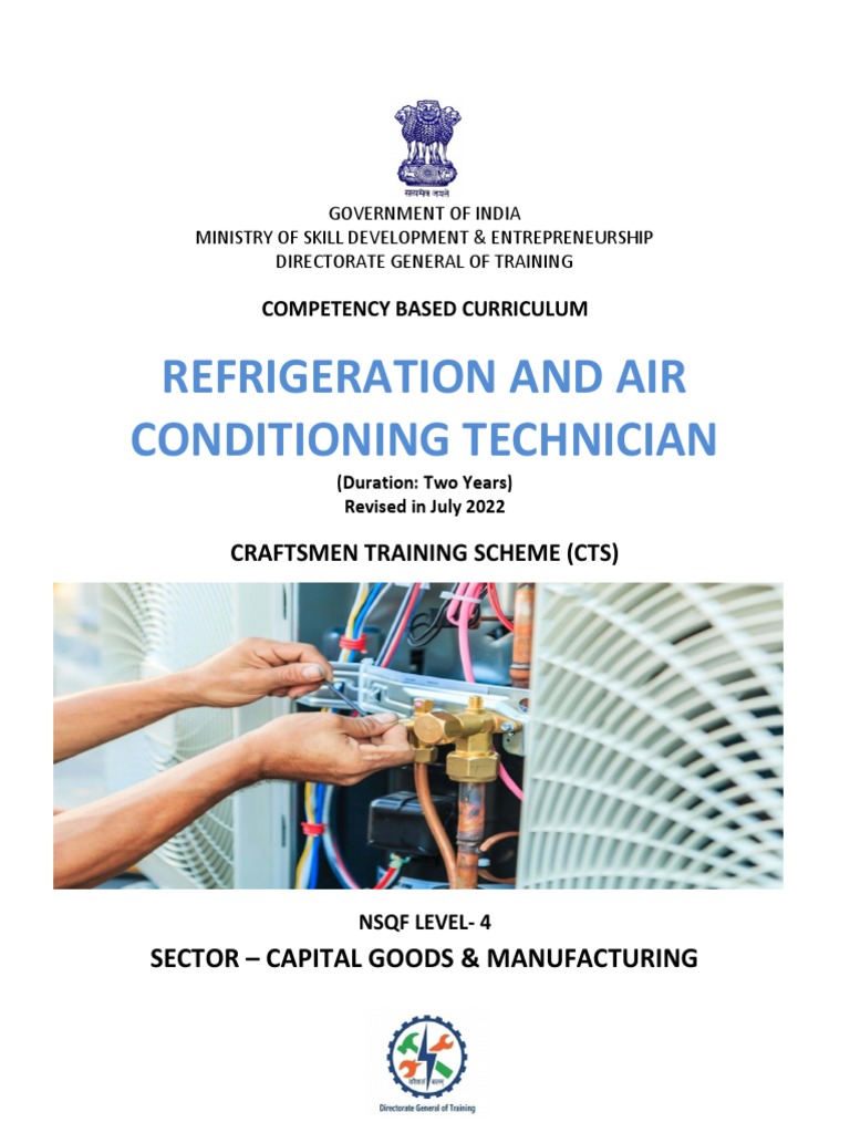 Ref. - Air Conditioning Tech. - cts2.0 - NSQF-4 | PDF | Air ...
