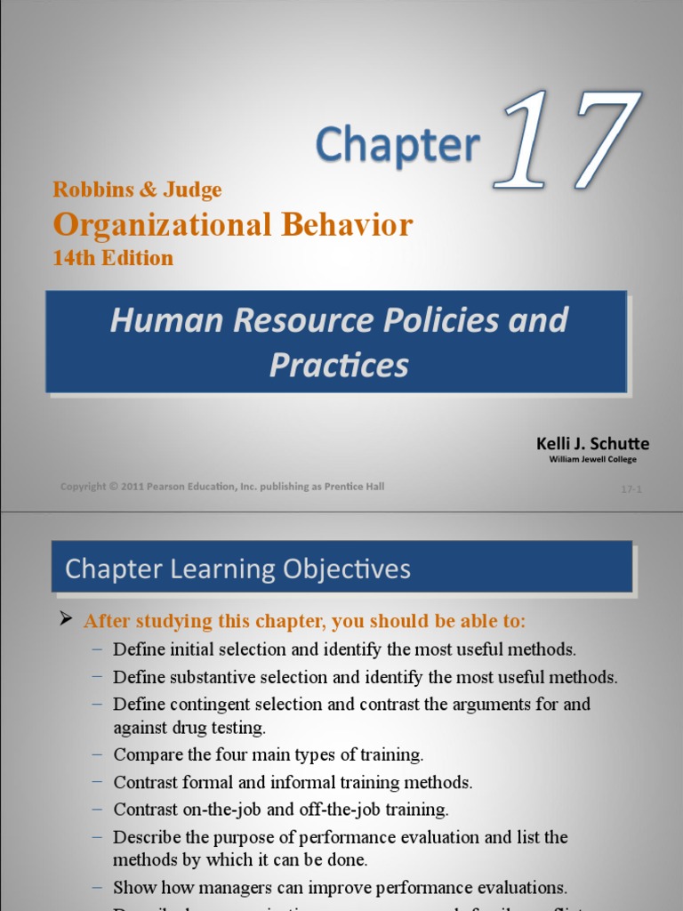 Robbins Ob14 PPT 17 | PDF | Performance Appraisal | Business