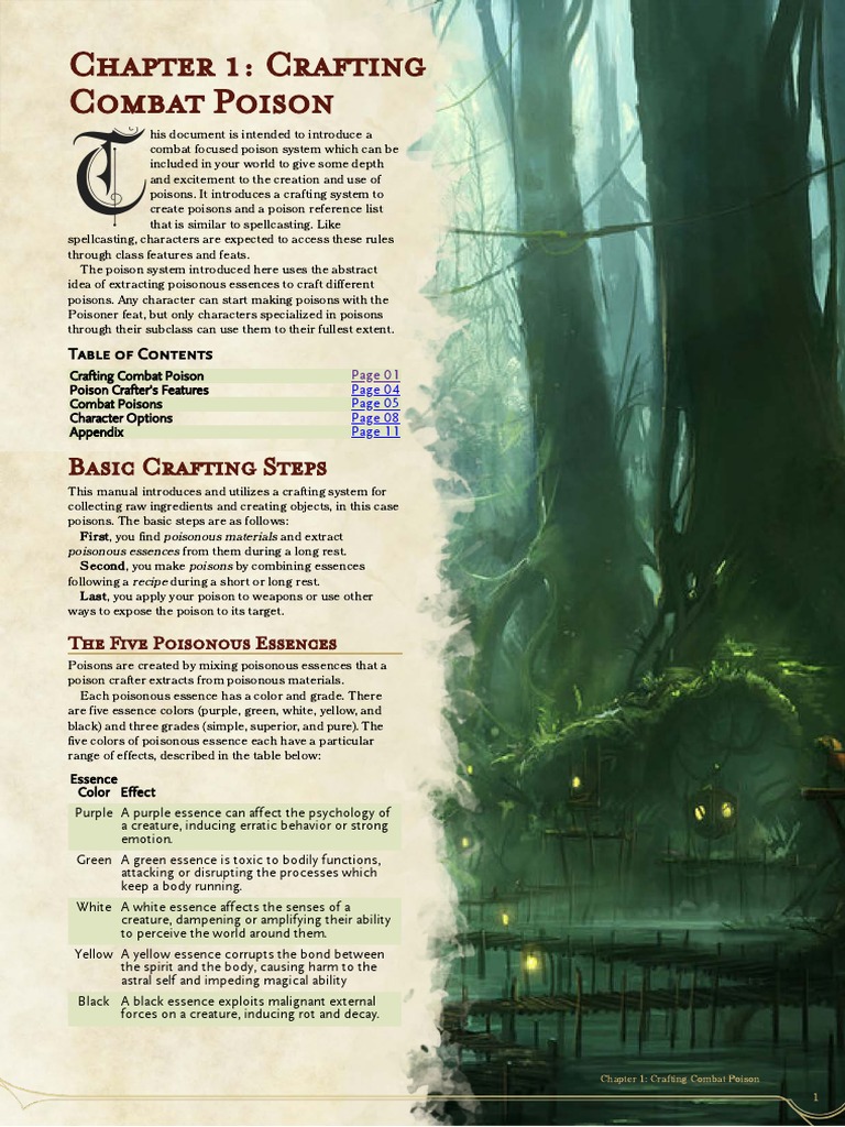 Guide To Poison Manual DND | PDF