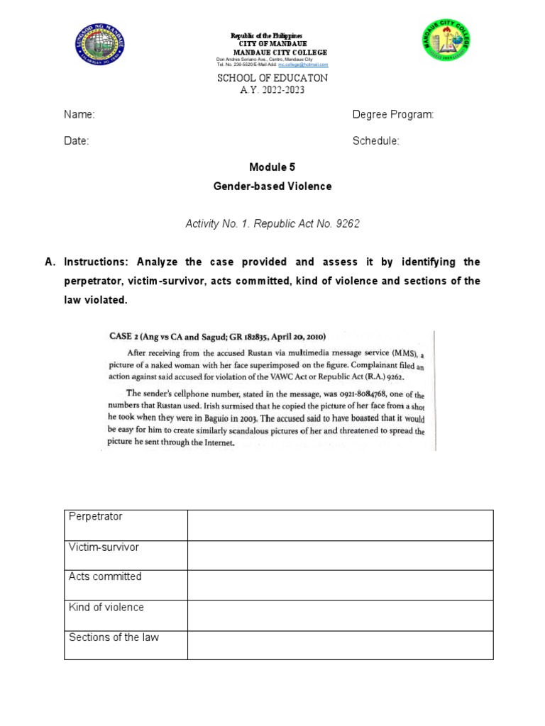 Module 5 Activity 1 and 2 | PDF | Human Rights | Justice