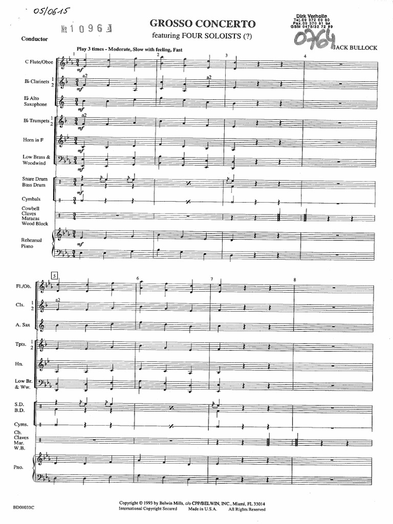 Jack Bullock - Grosso Concerto 2 | PDF