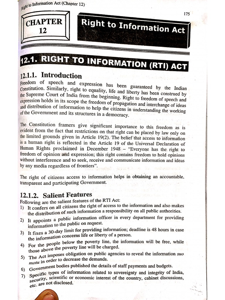 Rti Act | PDF