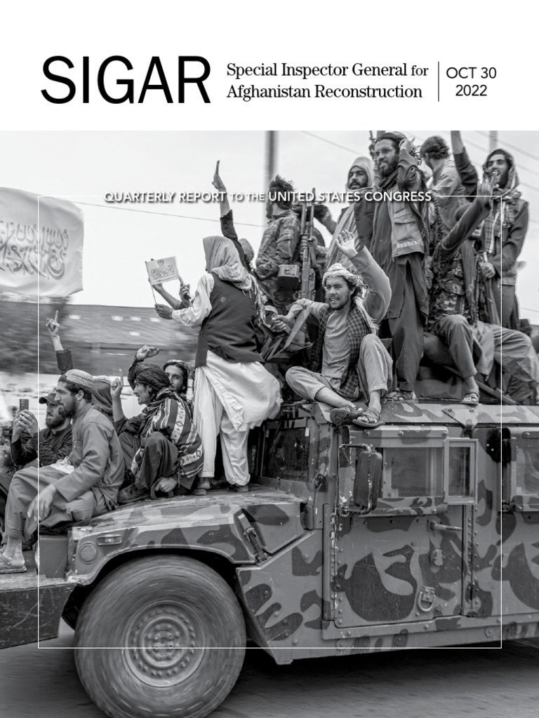SIGAR Quarterly Report Highlights US Oversight Challenges in ...