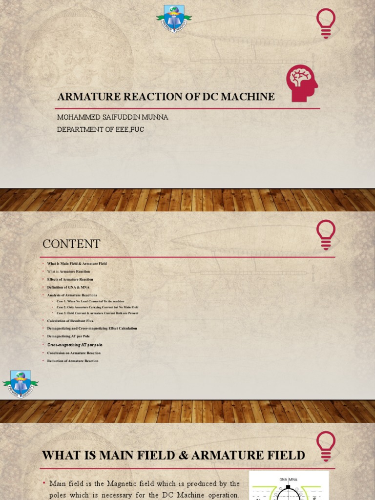 Armature Reaction of DC Machine | PDF | Magnetism | Magnetic Devices
