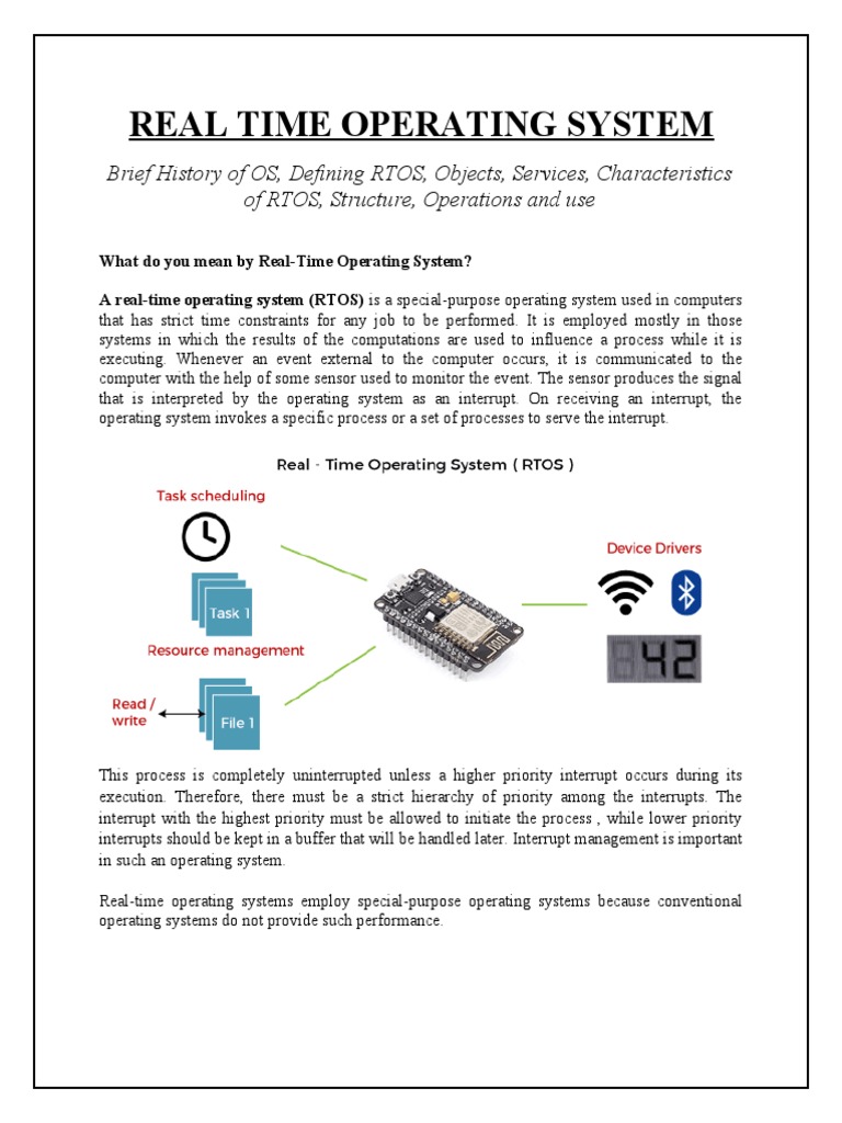 Overview of Real-Time Operating Systems | PDF | Operating System | Real ...