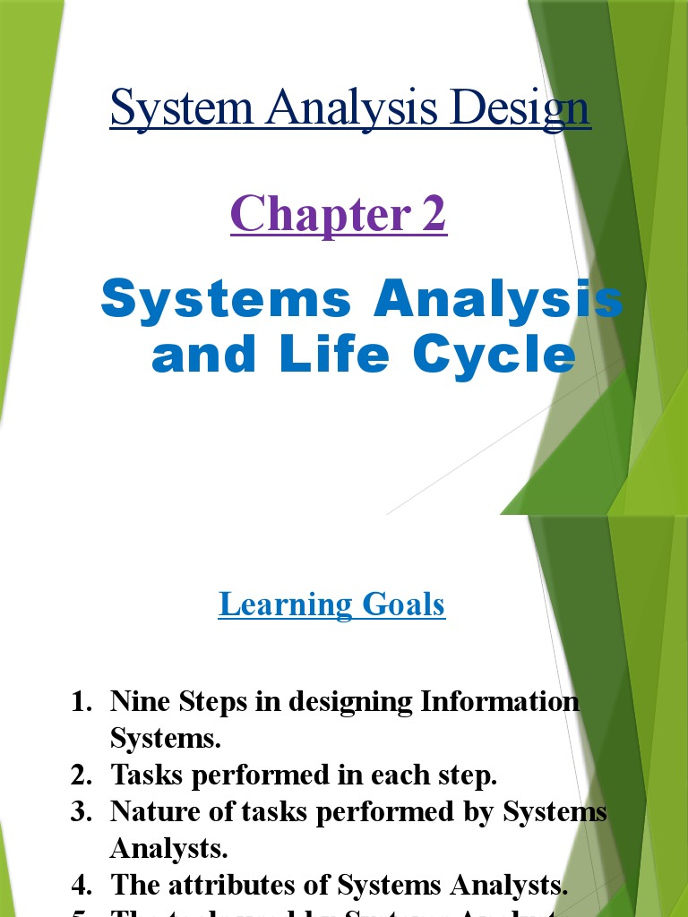 Chapter-2-System Analysis and Design Life Cycle | PDF | Life Cycle ...