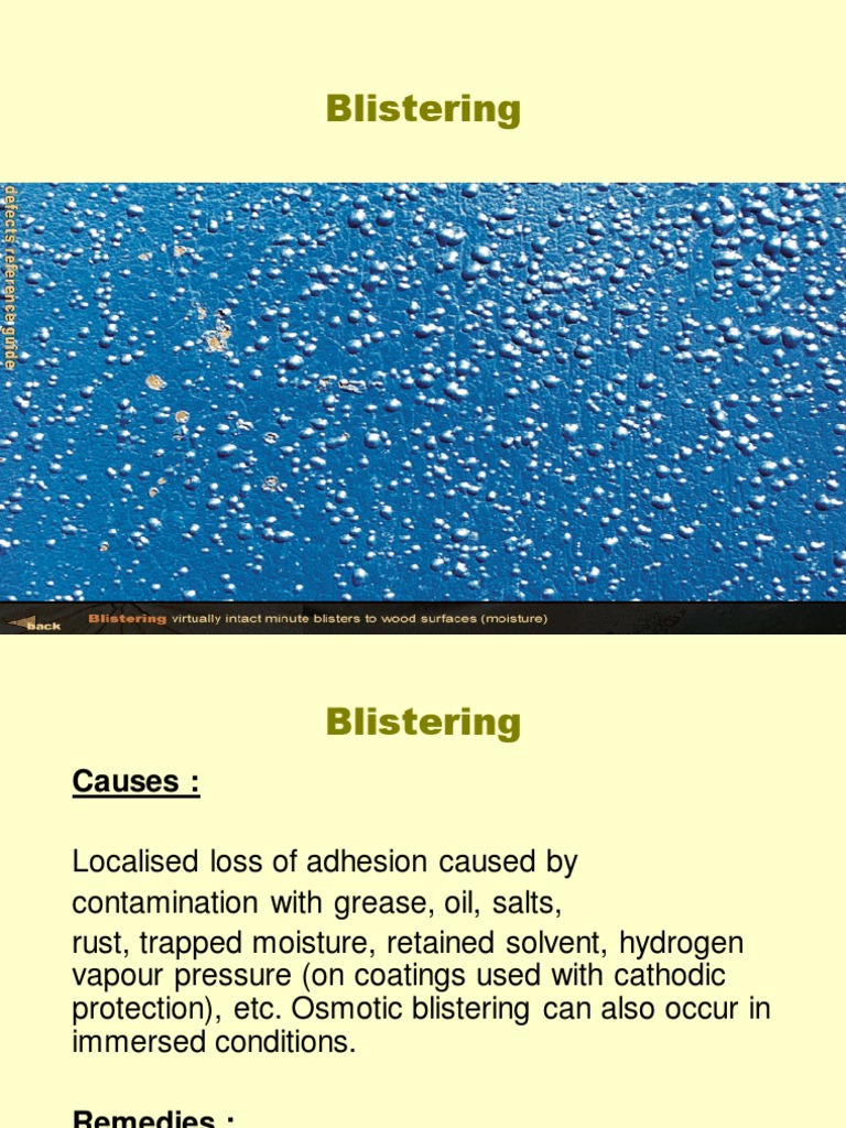 Blistering Defects in Coatings | PDF
