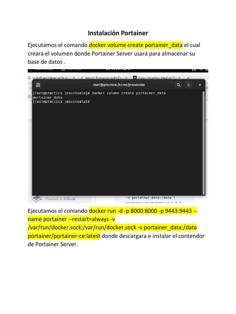 Instalación Portainer | PDF