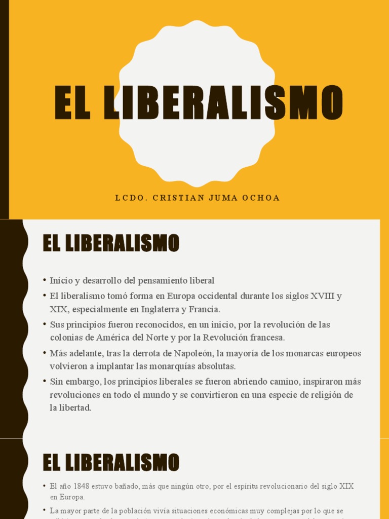 El Liberalismo | PDF | Liberalismo | Democracia