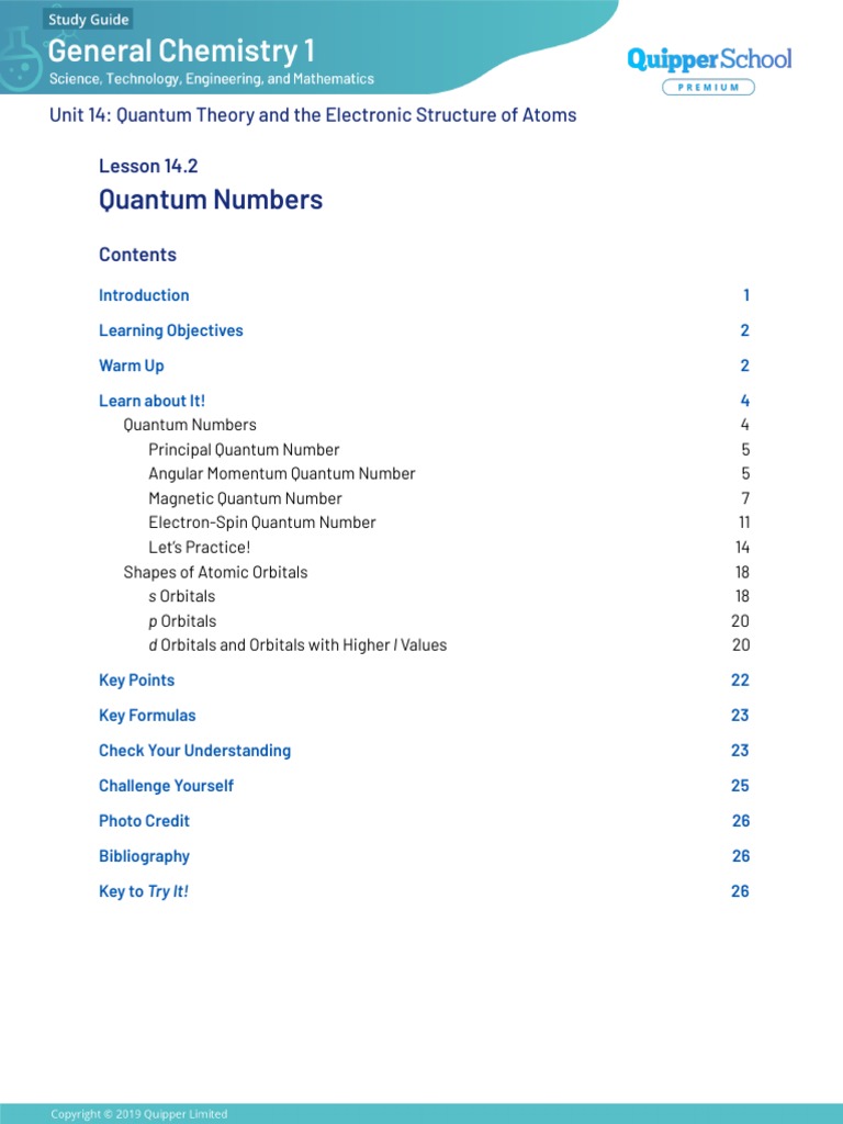 Quantum Numbers and Atomic Orbital Shapes | PDF | Atomic Orbital ...