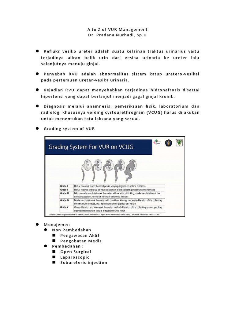 A To Z of VUR Management | PDF