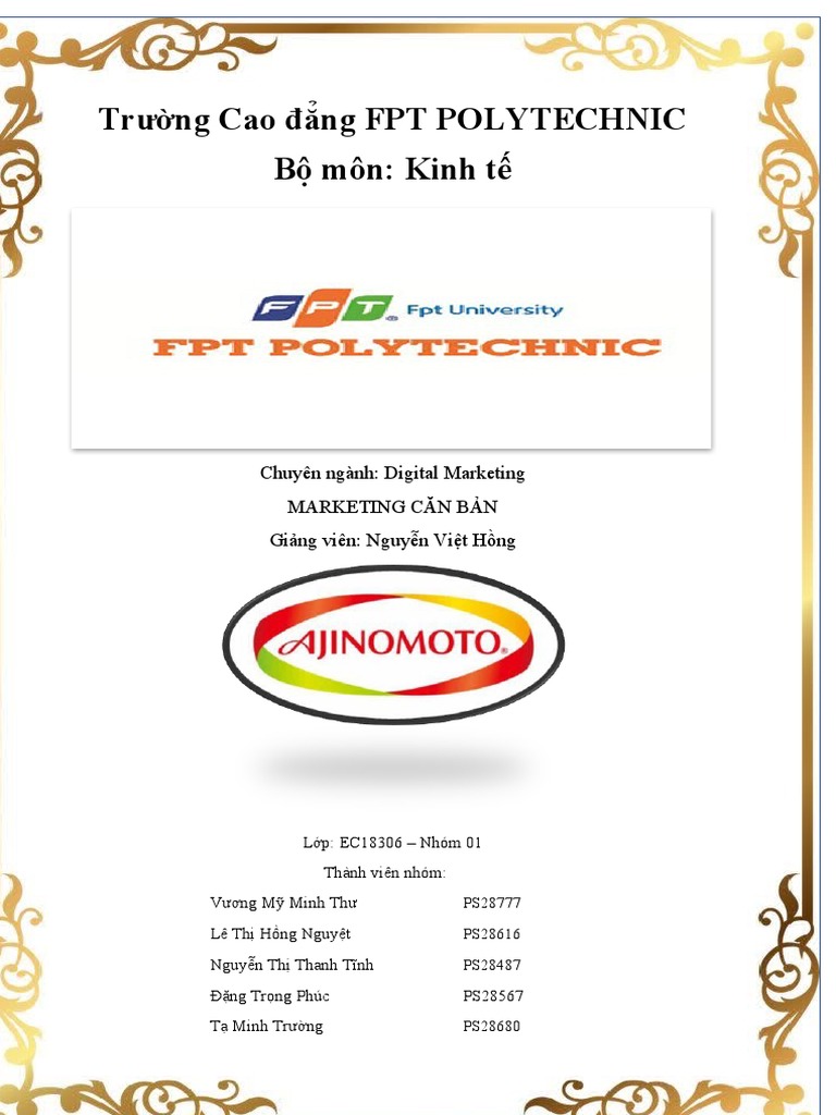 Ajnomoto Và Các Ho T Đ NG C A Marketing | PDF