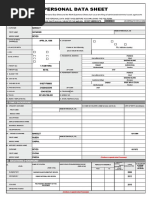 Personal Data Sheet CS Form No. 212 Revised 2017 | PDF | Passport | Personally Identifiable ...