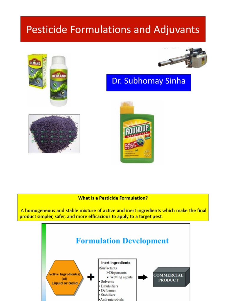Pesticide Formulations and Adjuvants Explained | PDF | Emulsion ...