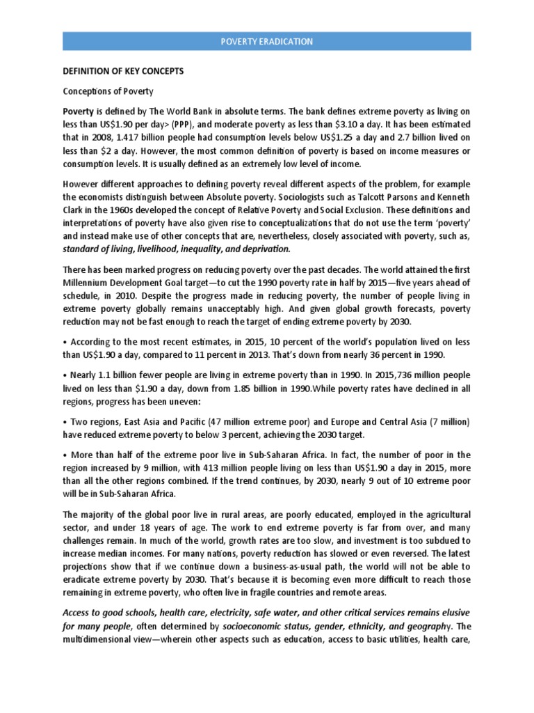 Understanding Poverty Definitions | PDF | Poverty | Poverty & Homelessness