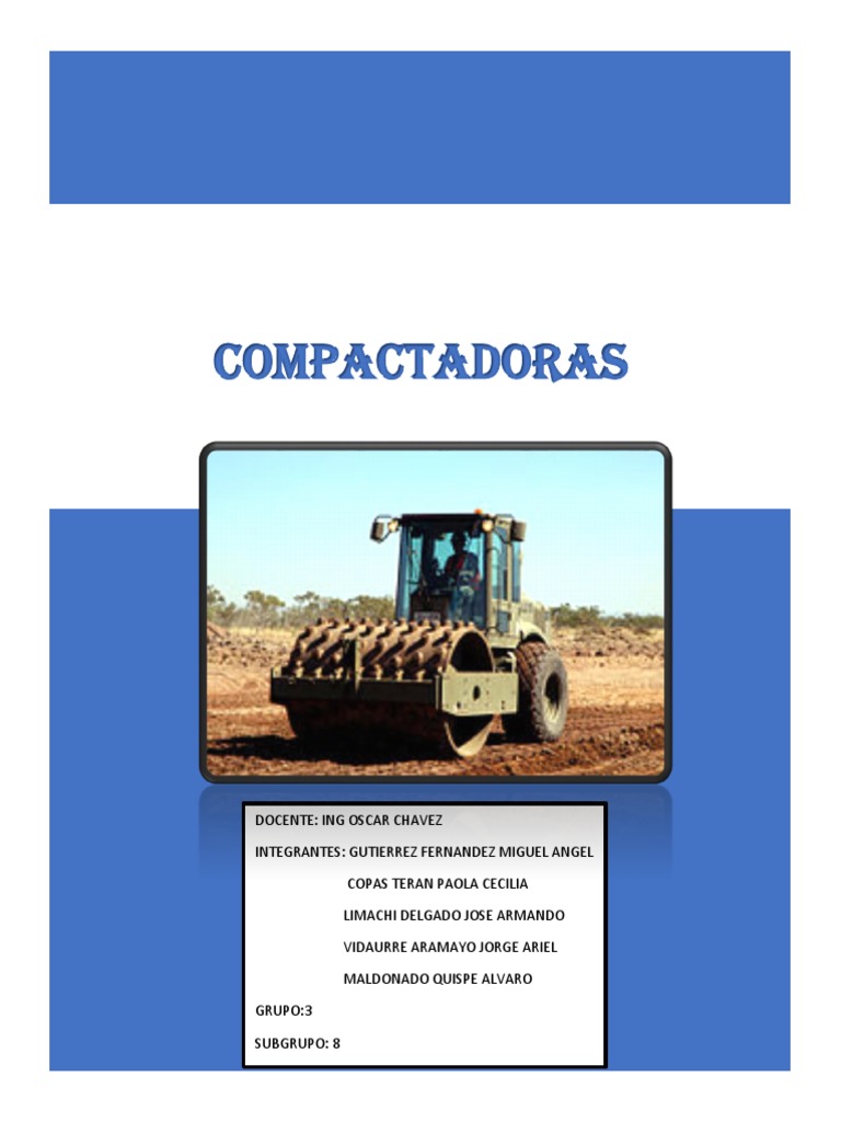 COMPACTADORAS | PDF | Hormigón | Neumático