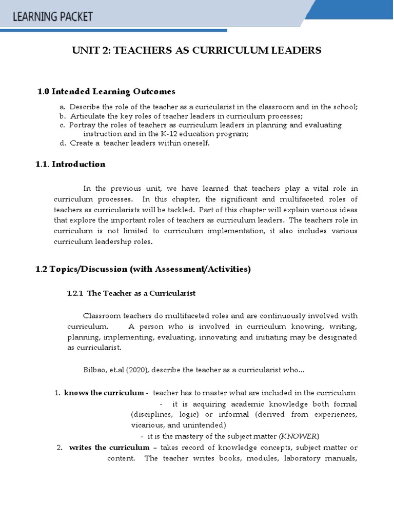 Prof - Ed 8 (LP-2) | Download Free PDF | Curriculum | Teachers