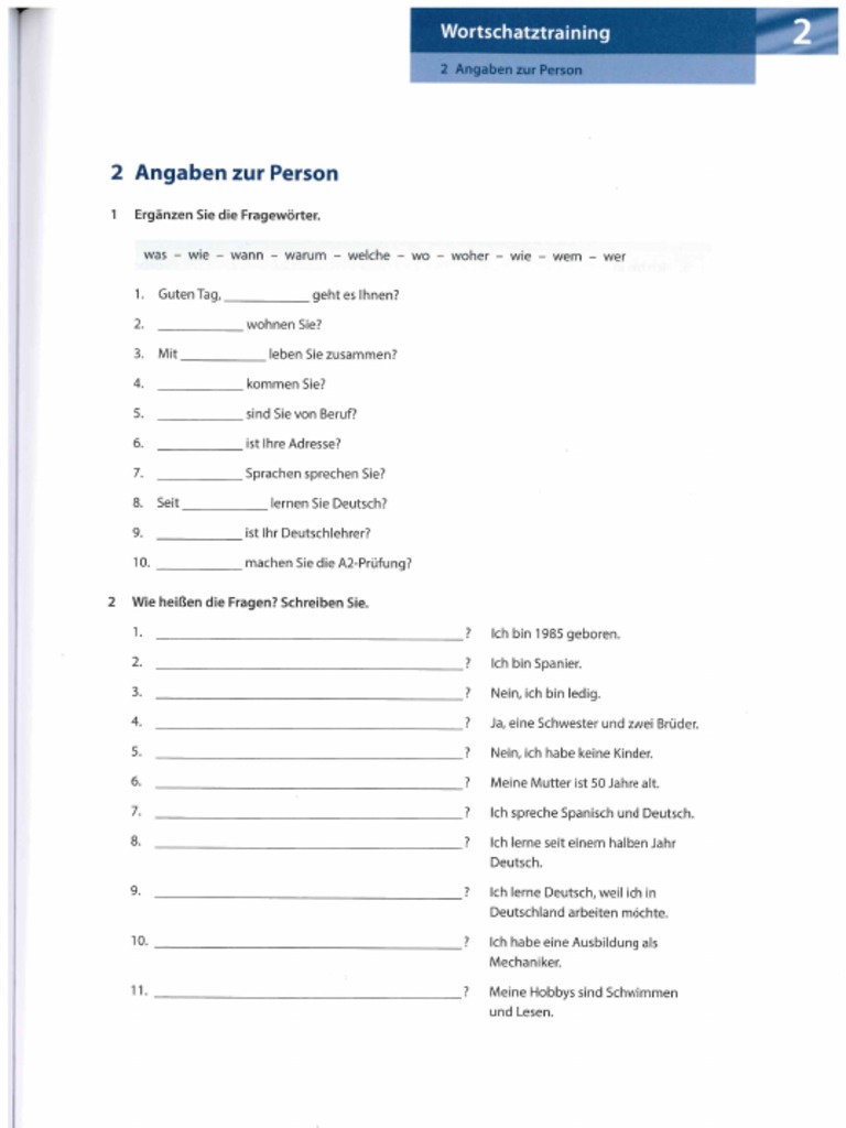 Angaben Zur Person | PDF Angaben Zur Person | PDF