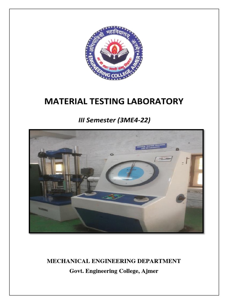 MT Lab Manual | PDF | Crystal Structure | Heat Treating