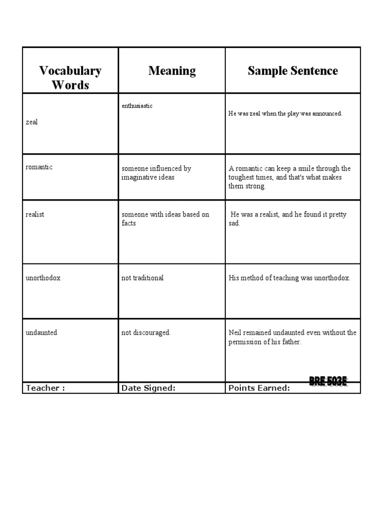 Dead Poets Society - Vocabulary | PDF | Self-Improvement | Mystery ...