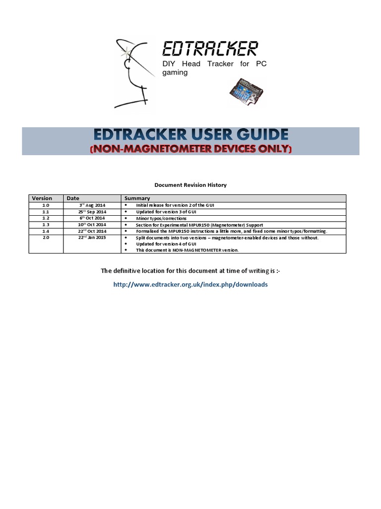 DIY Head Tracker Guide | PDF | Arduino | Usb