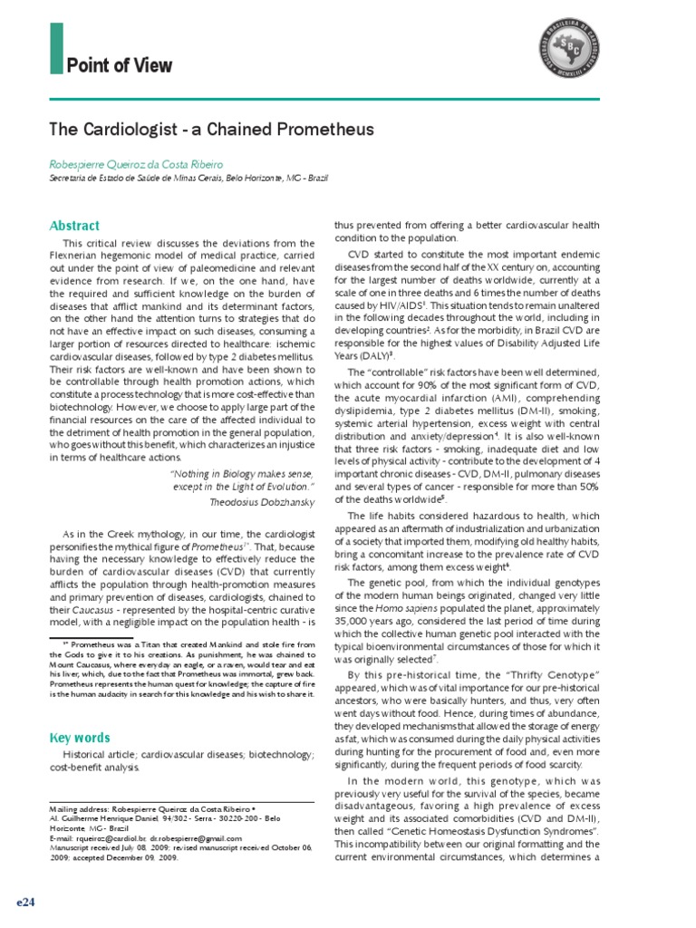 The Cardiologist-A Chained Prometheus | Download Free PDF ...