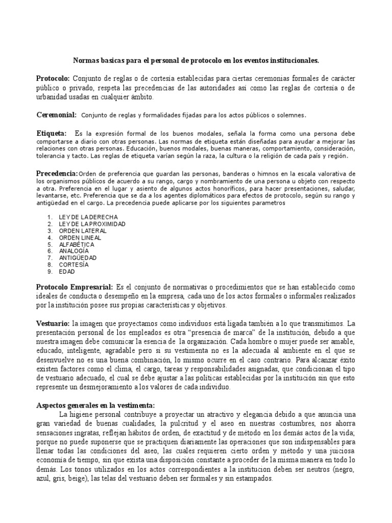 Manual Protocolar | PDF | Etiqueta