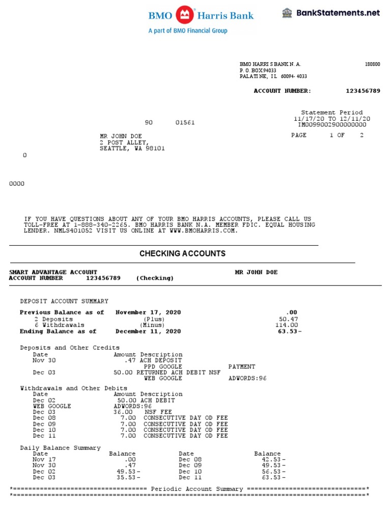 Account Number: 123456789: Checking Accounts | PDF | Credit Card ...
