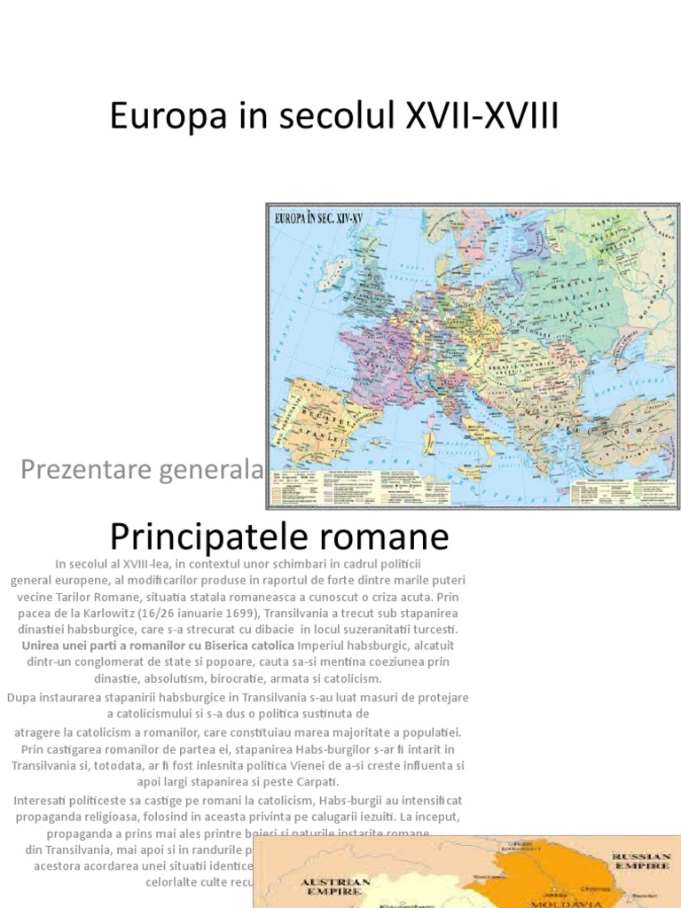 Europa in Secolul XVII-XVIII | PDF