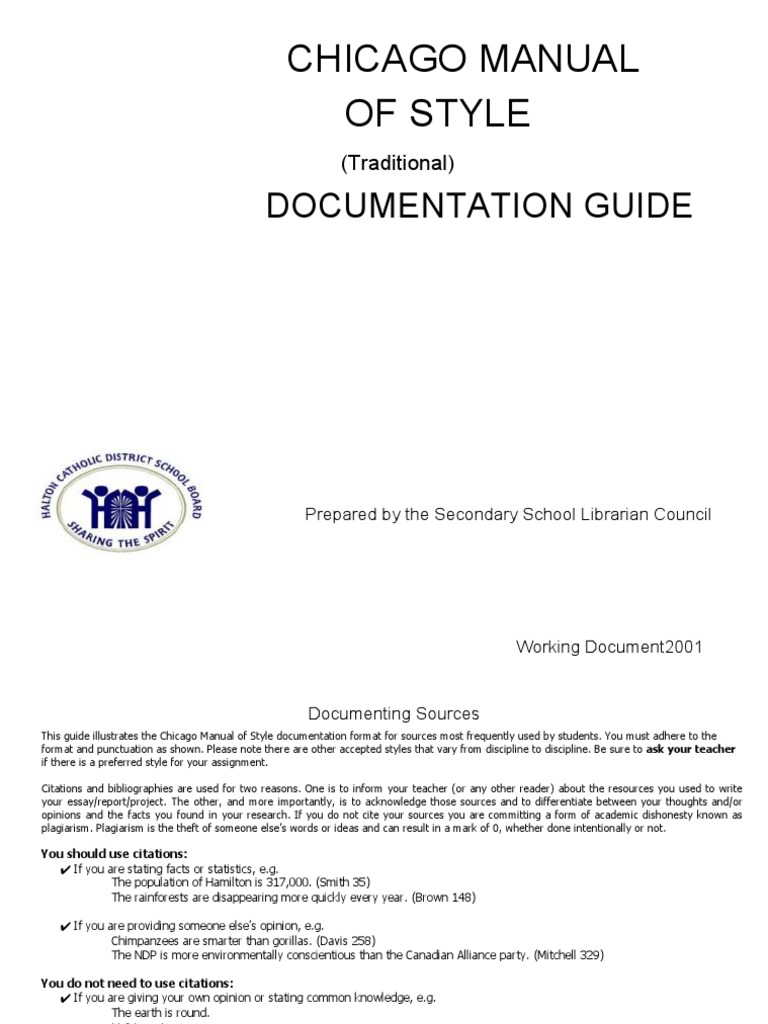 Chicago Manual of Style | Download Free PDF | Citation | Encyclopedias