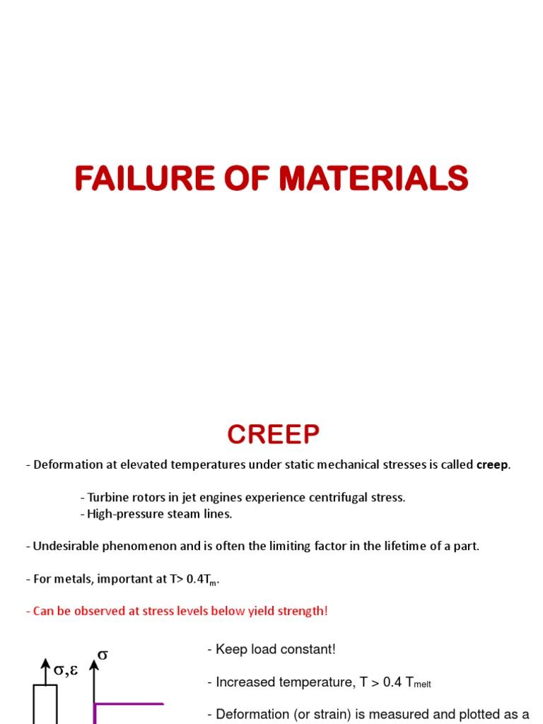 Failure 3 | PDF | Creep (Deformation) | Deformation (Engineering)