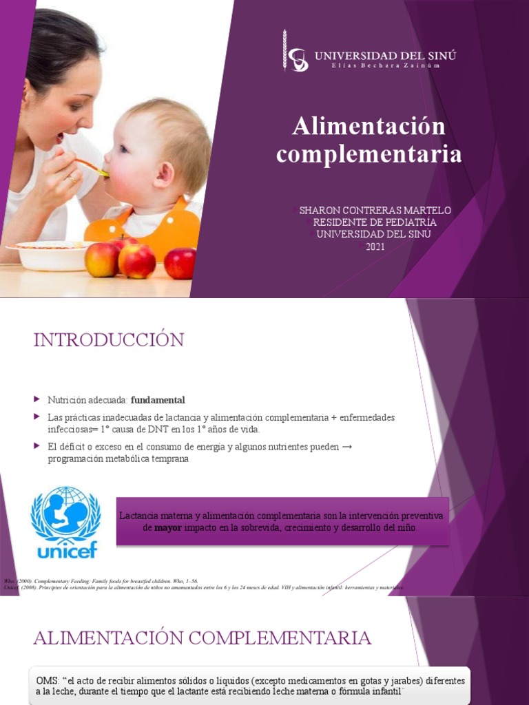 Alimentacion Complementaria | PDF | Alimentos | La leche materna