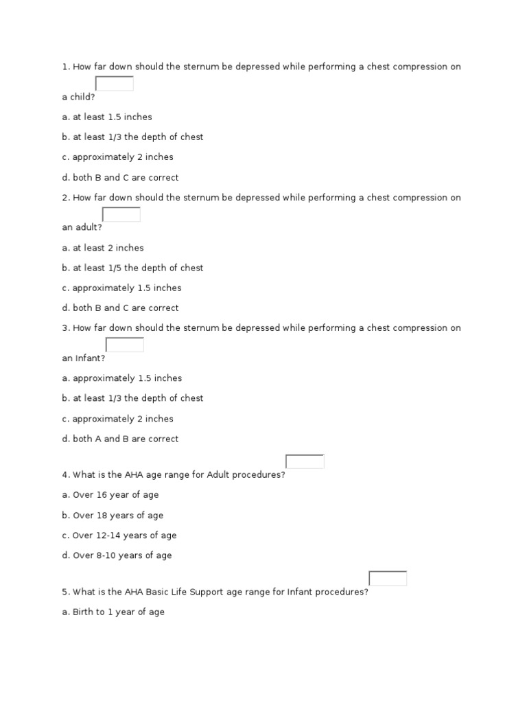 CPR Exam Theory | PDF | Cardiopulmonary Resuscitation | Cardiac Arrest