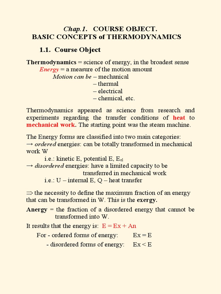 Lecture 1 | PDF | Thermodynamics | Heat
